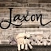 Landon Boy Baby Name Sign for Nursery Decor Custom Wooden Nursery ...