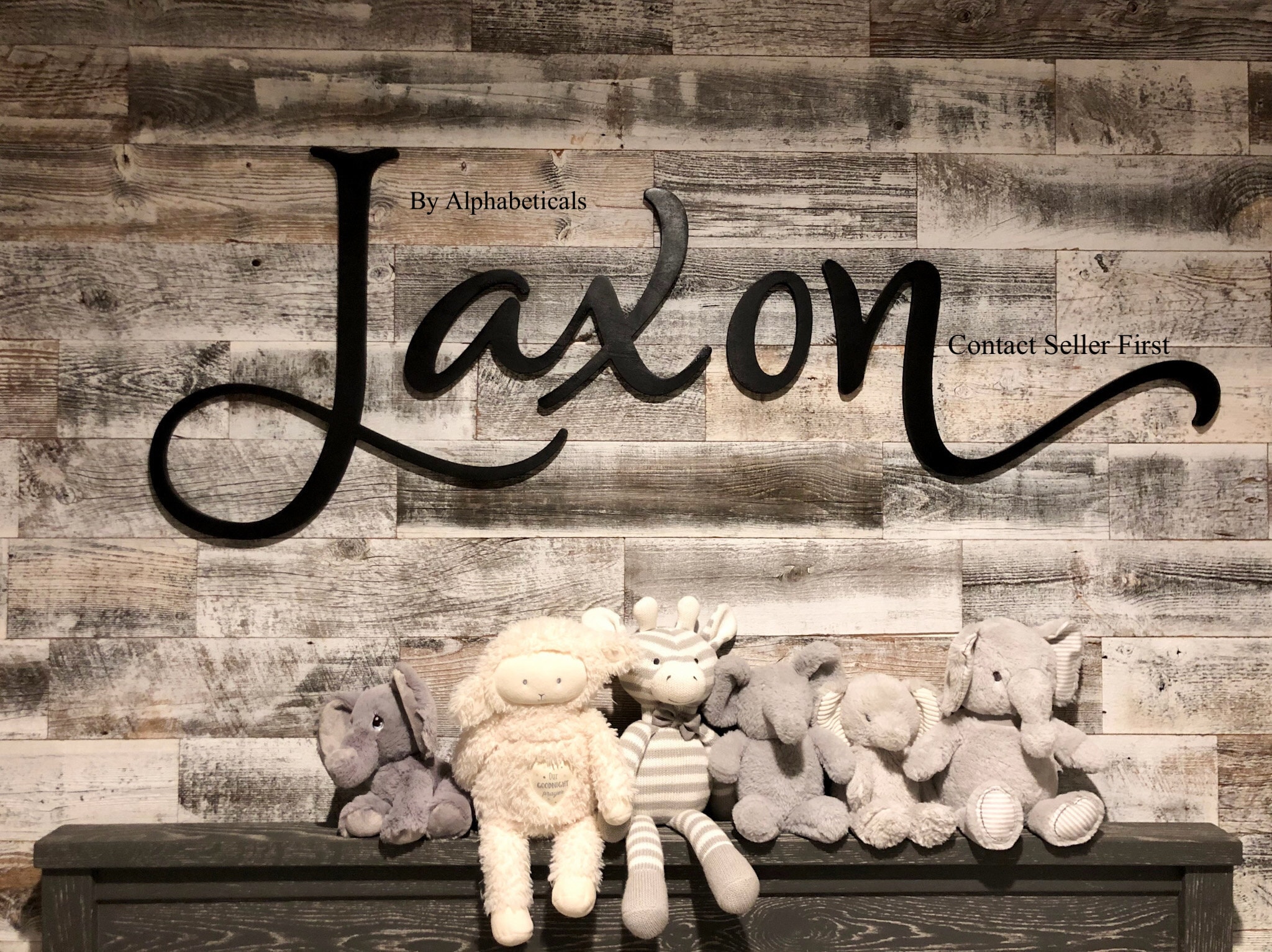 Landon Boy Baby Name Sign for Nursery Decor Custom Wooden Nursery ...