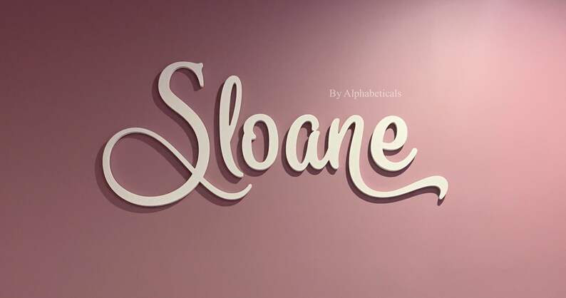 Nursery Name Sign, Wooden Letters, Custom Baby Room Decor ...