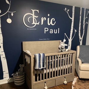 Landon Boy Baby Name Sign for Nursery Decor Custom Wooden Nursery ...