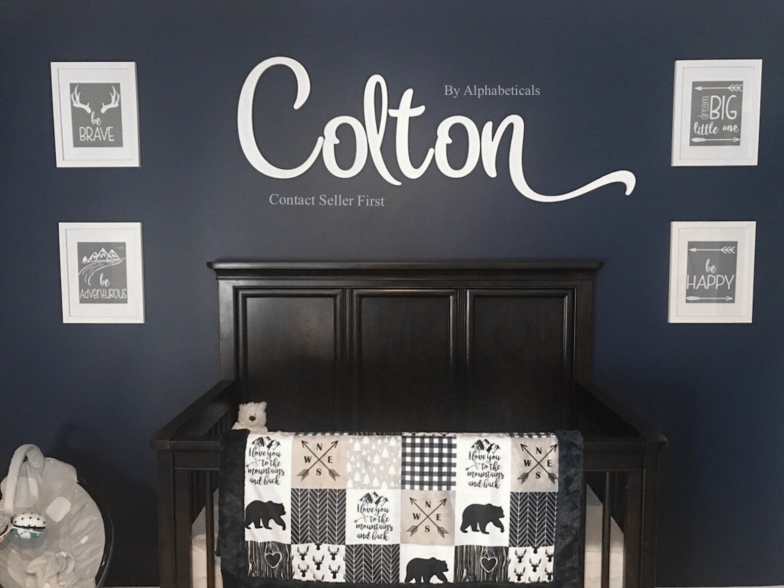 Nursery Name Sign Girl Wall Name Letters Alphabeticals Baby - Etsy