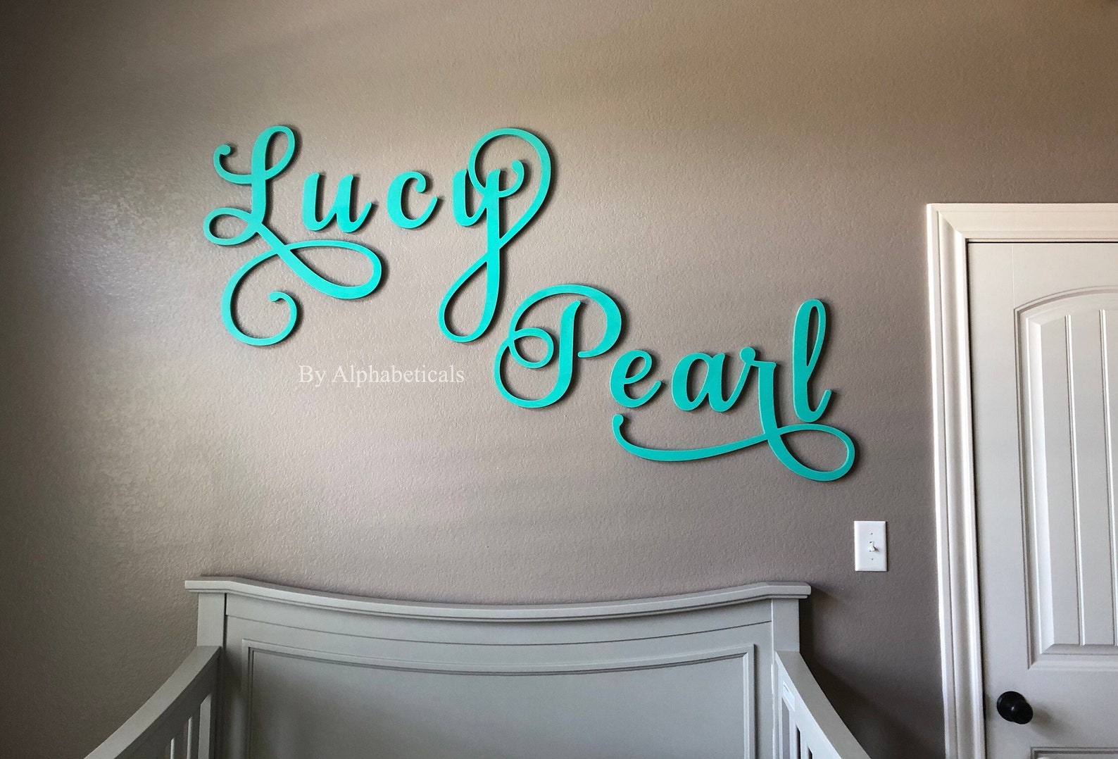 Landon Baby Boy Nursery Name Sign Girl Wooden Letters Above Over Crib ...