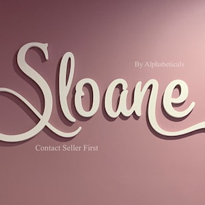 Baby Name Sign for Nursery Girl Boy Alphabeticals Wooden Letters for ...