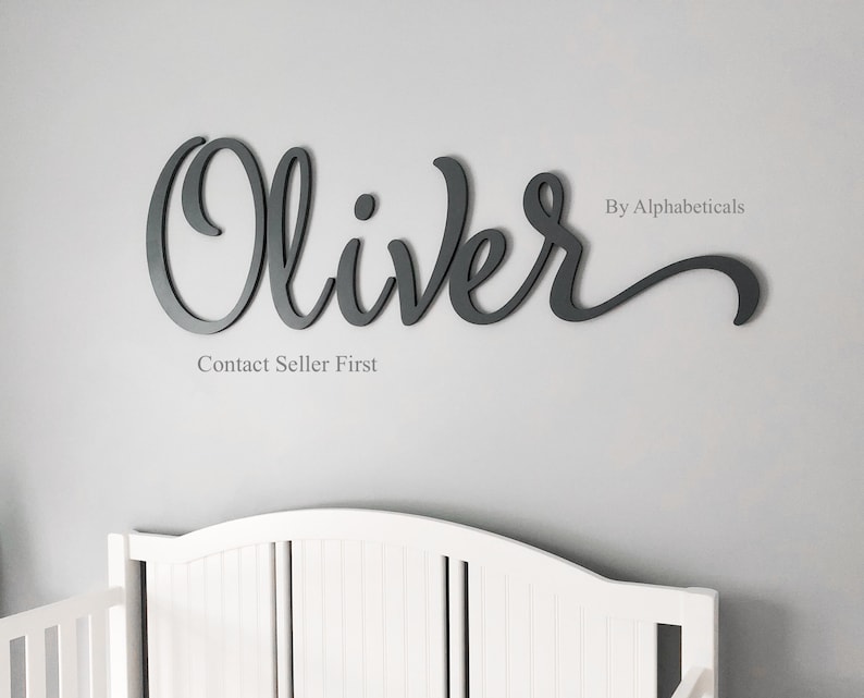 Olivia Baby Name Sign for Nursery Girl Boy Wooden Letters for - Etsy
