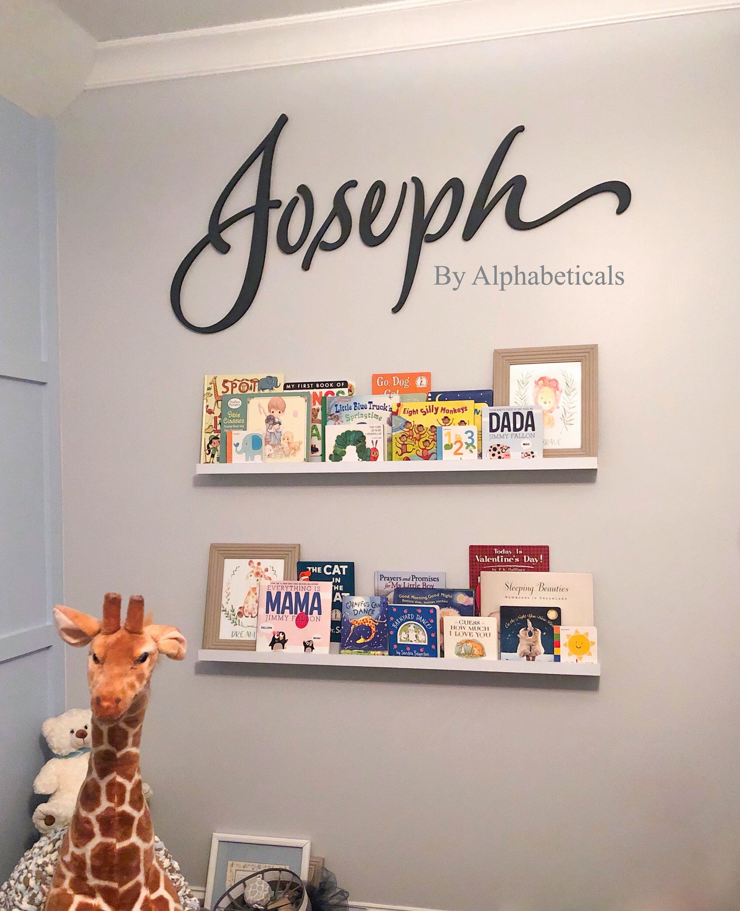 Nursery Name Sign Girl Wall Name Letters Alphabeticals Baby | Etsy