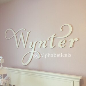 Baby Boy Girl Nursery Name Signs Wooden Letters for Wall Decor First ...