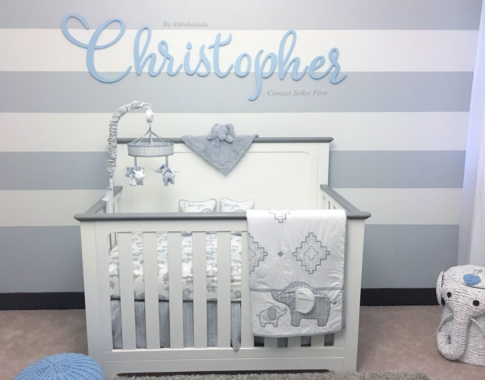 Nursery Name Sign Boy Baby Name Signs for Nursery Wooden Name | Etsy