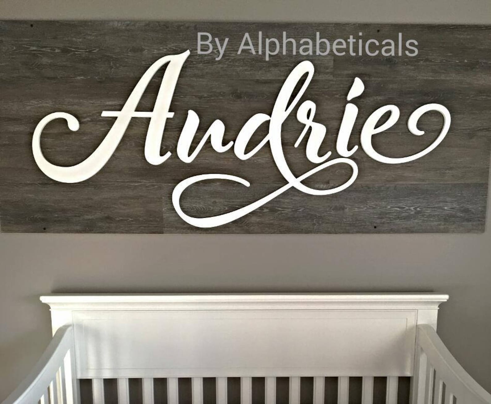 Jaxson Baby Name Sign for Nursery Boy Alphabetical Over Crib Wooden ...