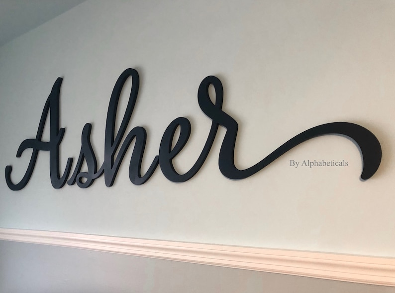 Landon Baby Boy Nursery Name Sign Girl Wooden Letters Above Over Crib ...