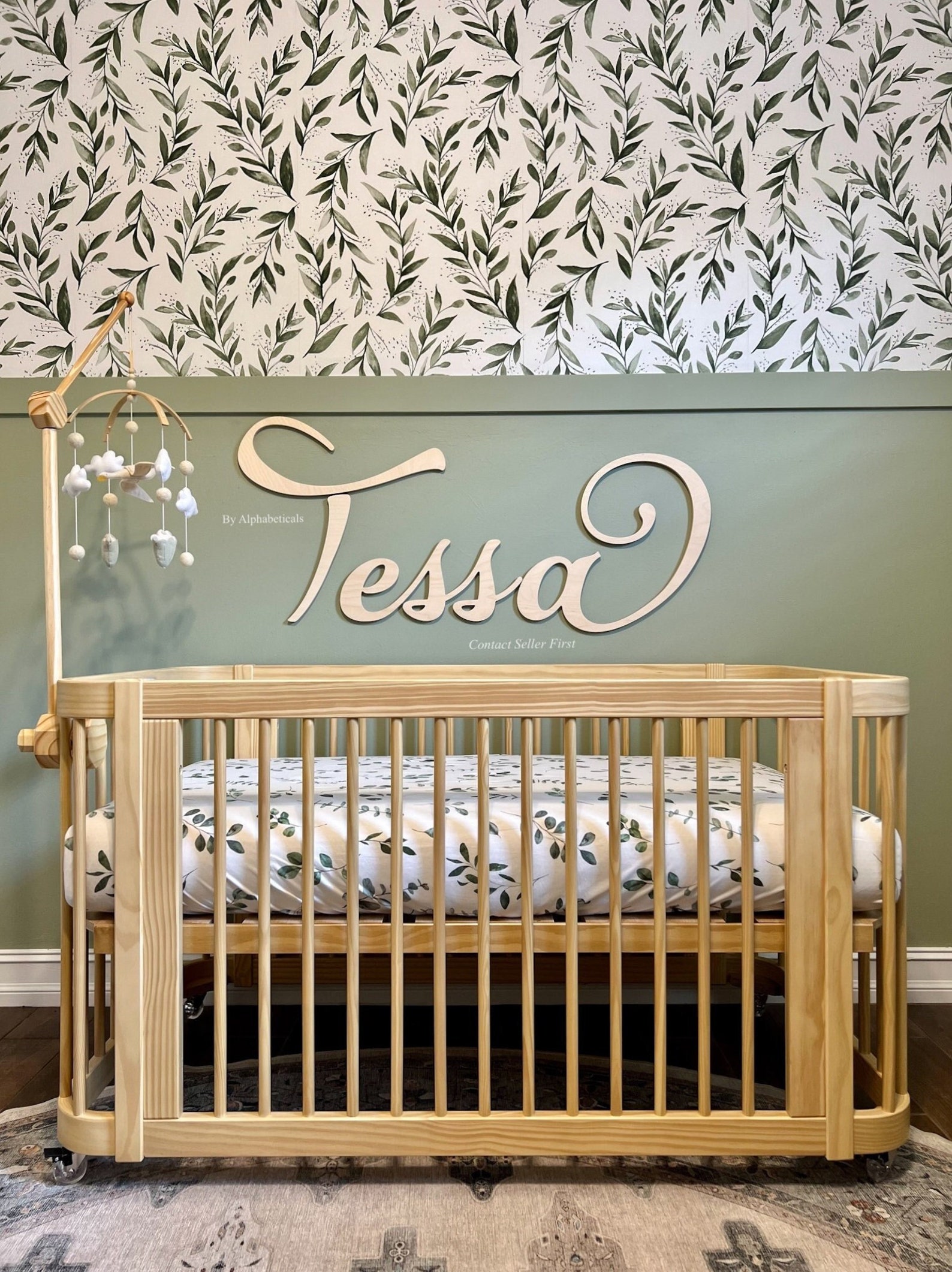 Nursery Baby Name Sign Girl Boy Wooden Letters Above Over Crib - Etsy