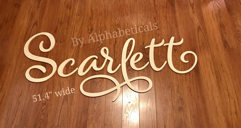 Baby Boy Girl Nursery Name Signs Wooden Letters for Wall Decor First ...