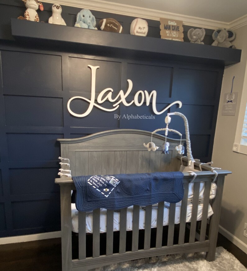 Landon Baby Boy Nursery Name Sign Girl Wooden Letters Above Over Crib ...