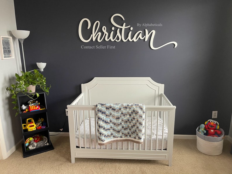 Landon Boy Baby Name Sign for Nursery Decor Custom Wooden Nursery ...