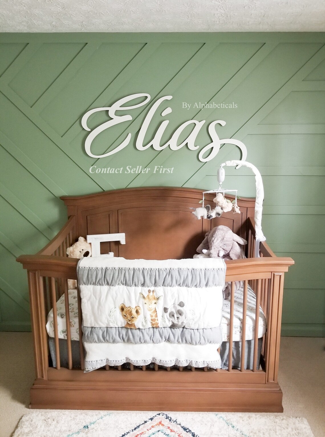 Name Sign for Nursery Baby Boy Girl Landon Wooden Letters - Etsy