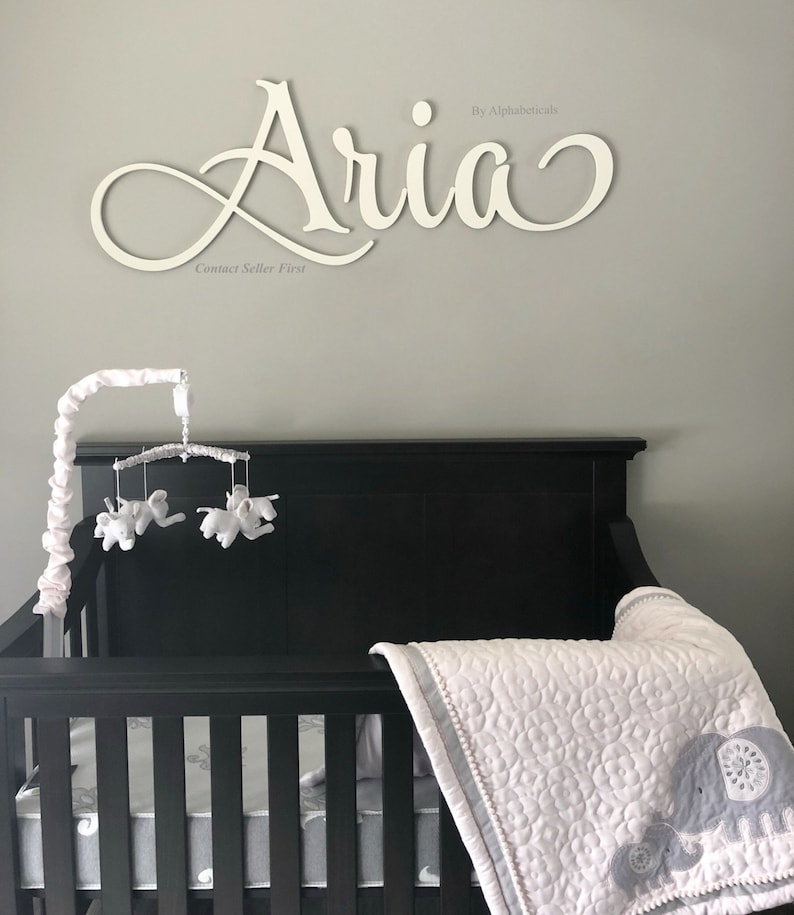 Aria Nursery Name Sign Girl Boy Baby Name Letters for Wall - Etsy