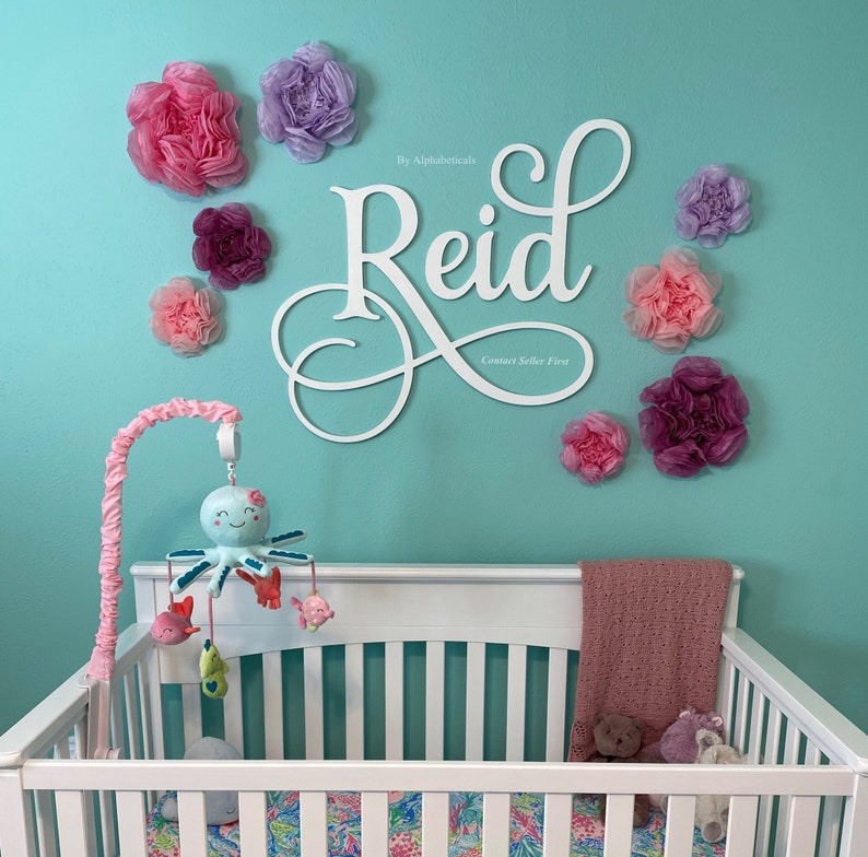 Nursery Name Sign Boy Baby Name Signs for Nursery Wooden Name | Etsy