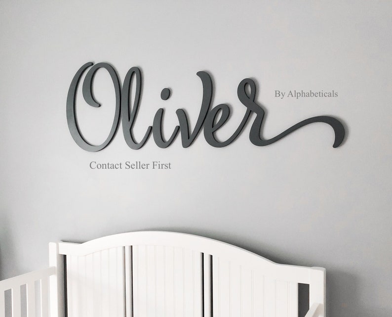 Nursery Name Sign Boy Girl Wall Letters for Wall Decor Wooden Letters ...