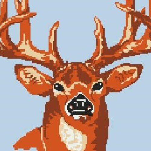 WHITETAIL DEER MINI C2C Graph Afghan Pattern With Written - Etsy