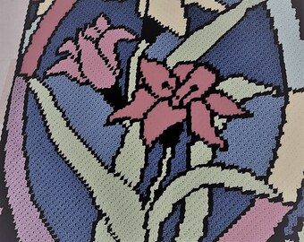 C2C BUTTERFLY GRAPH PATTERN with row by row instructions c2c | Etsy