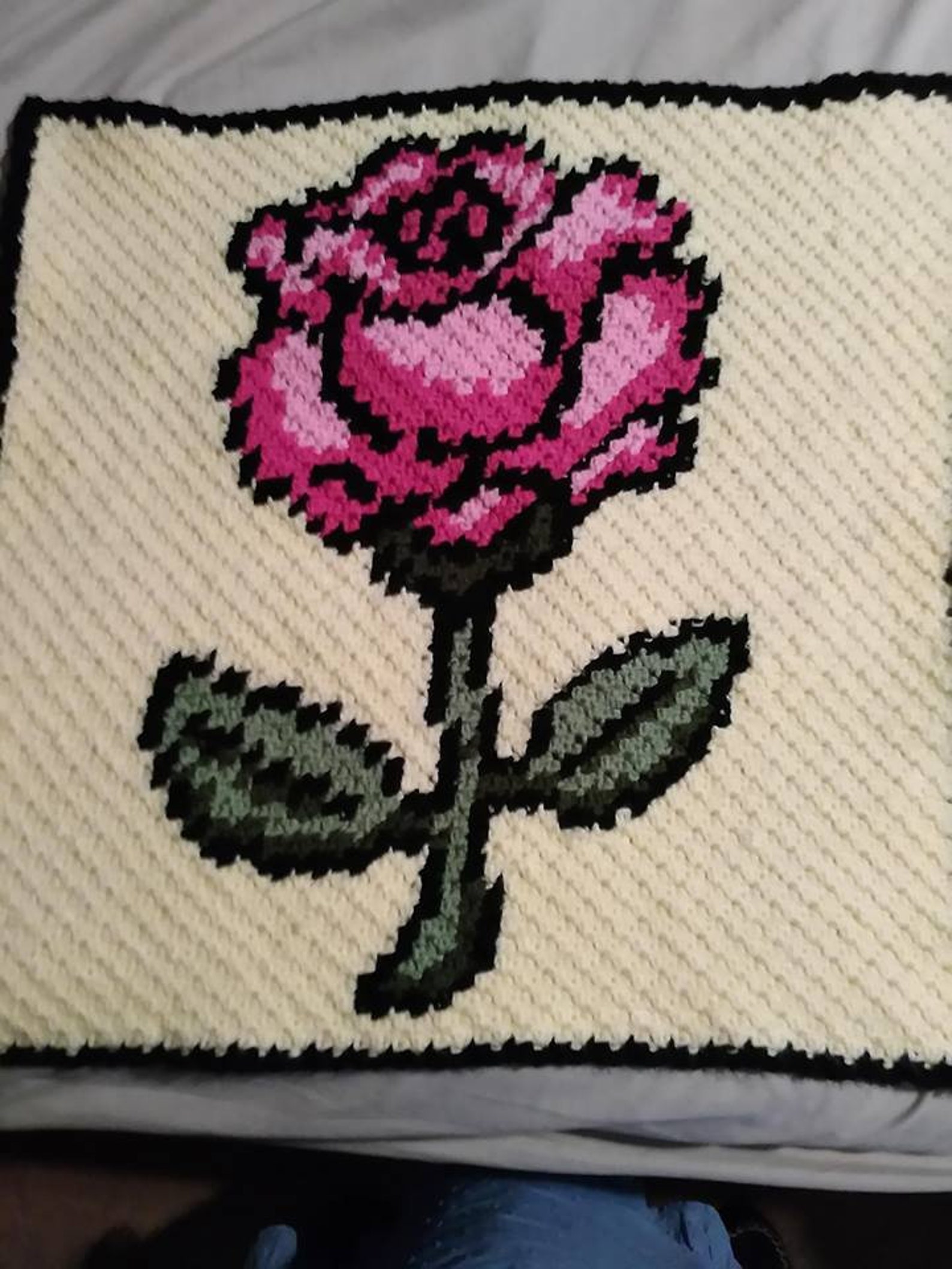 Micro Mini C2C Rose Crochet Graph and Written Pattern. - Etsy
