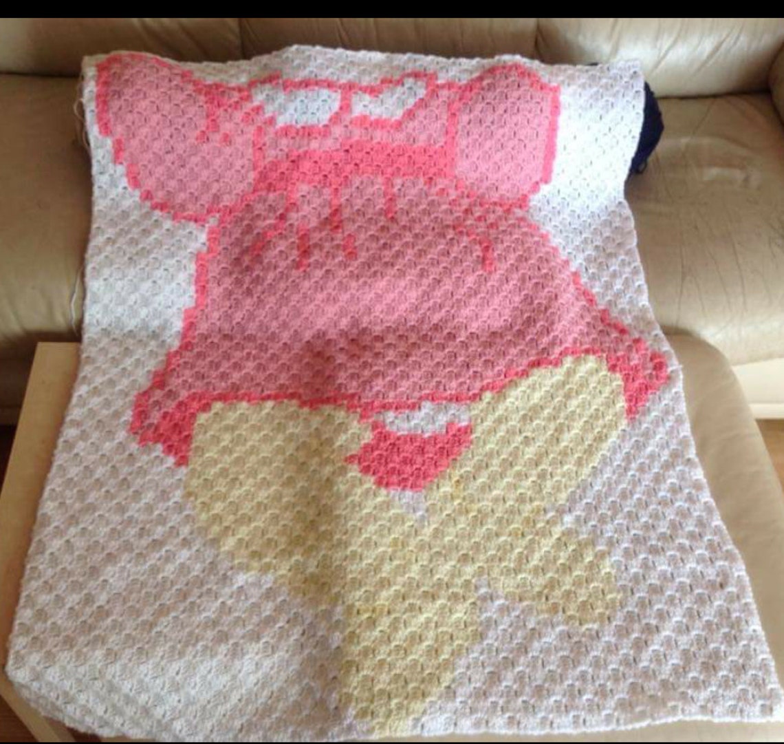 BABY GIRL DRESS C2c Graph Pattern With Row by Row Word Chart - Etsy