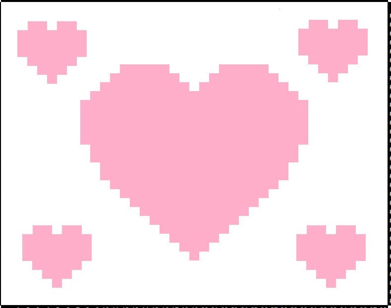 Hearts Small Throw C2c Crochet Graph Pattern With Row by Row | Etsy