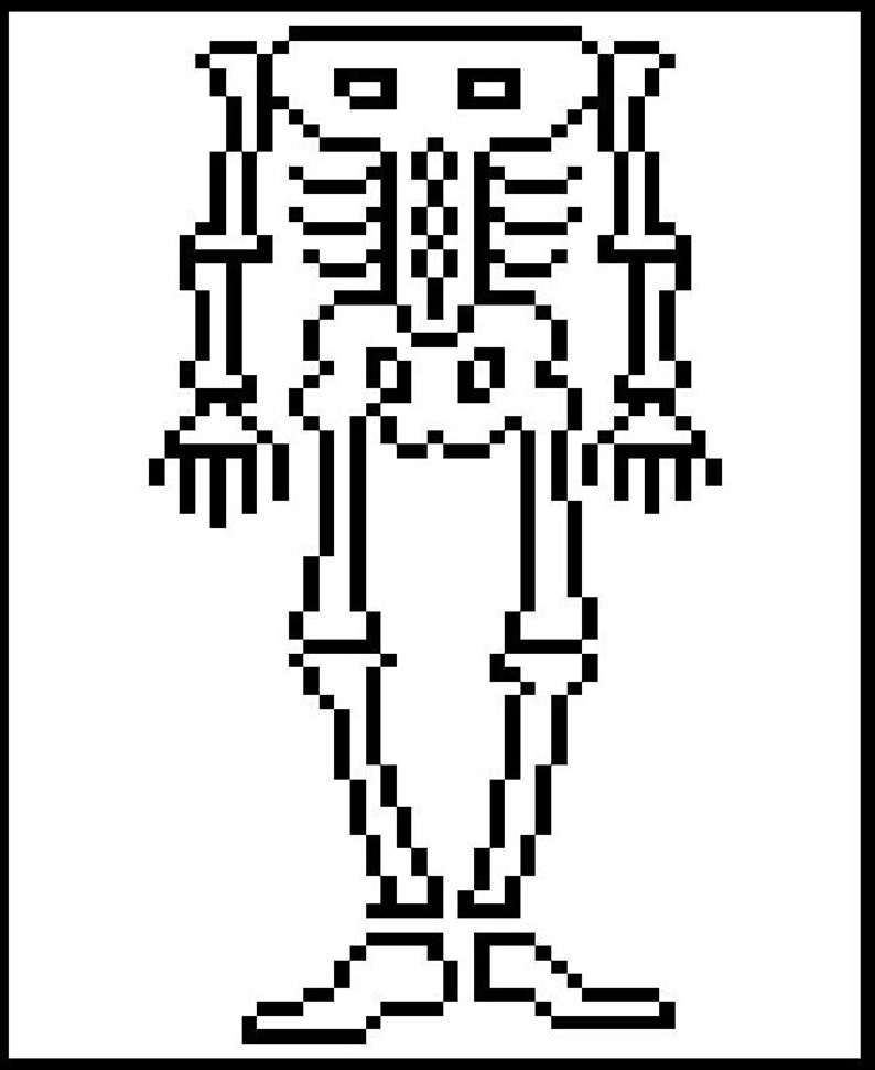 SKELETON C2C Crochet Graph Pattern With Color Chart - Etsy