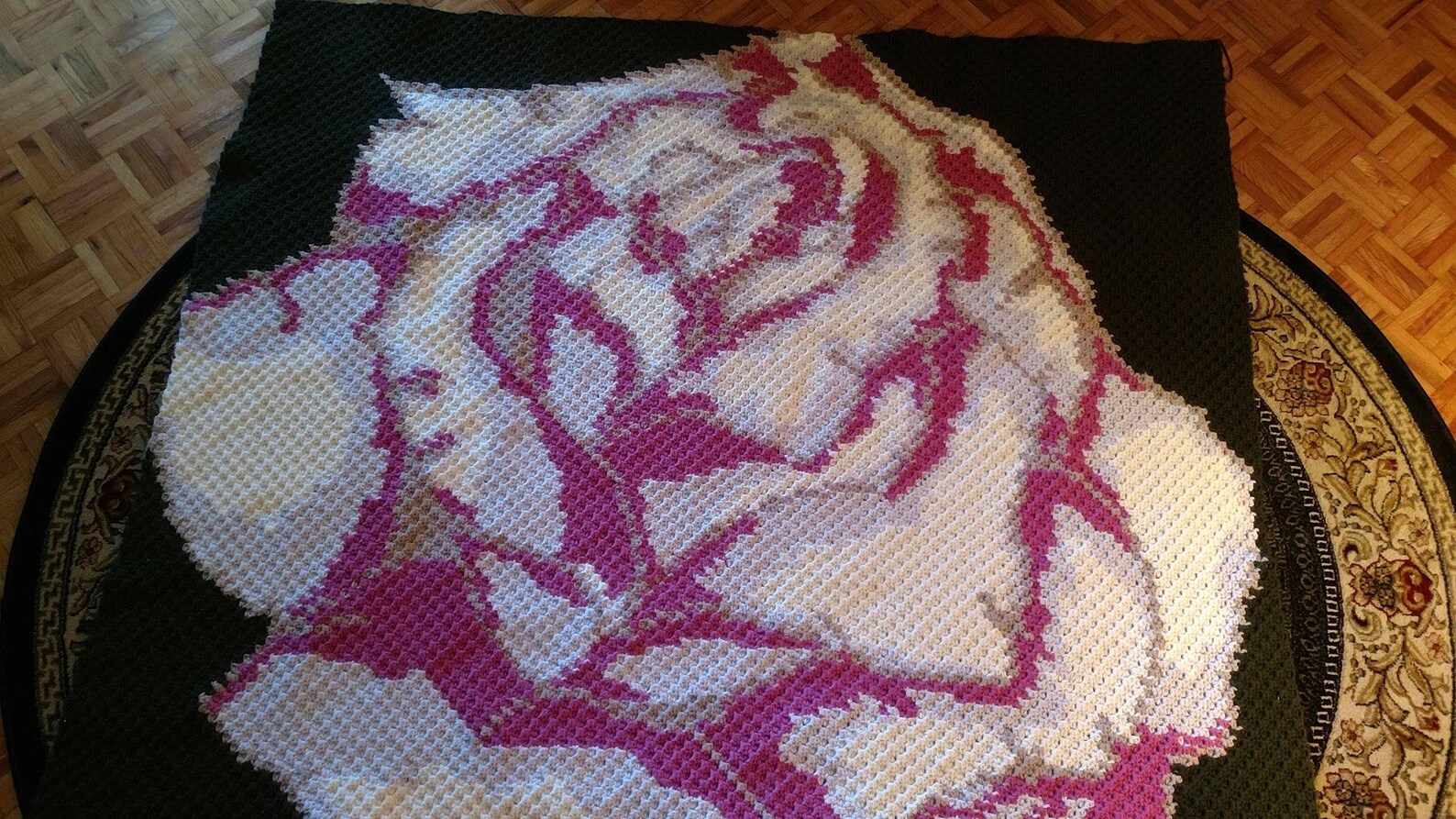 ROSE Mini C2C Pattern Graph With Written Row by Row Pattern | Etsy
