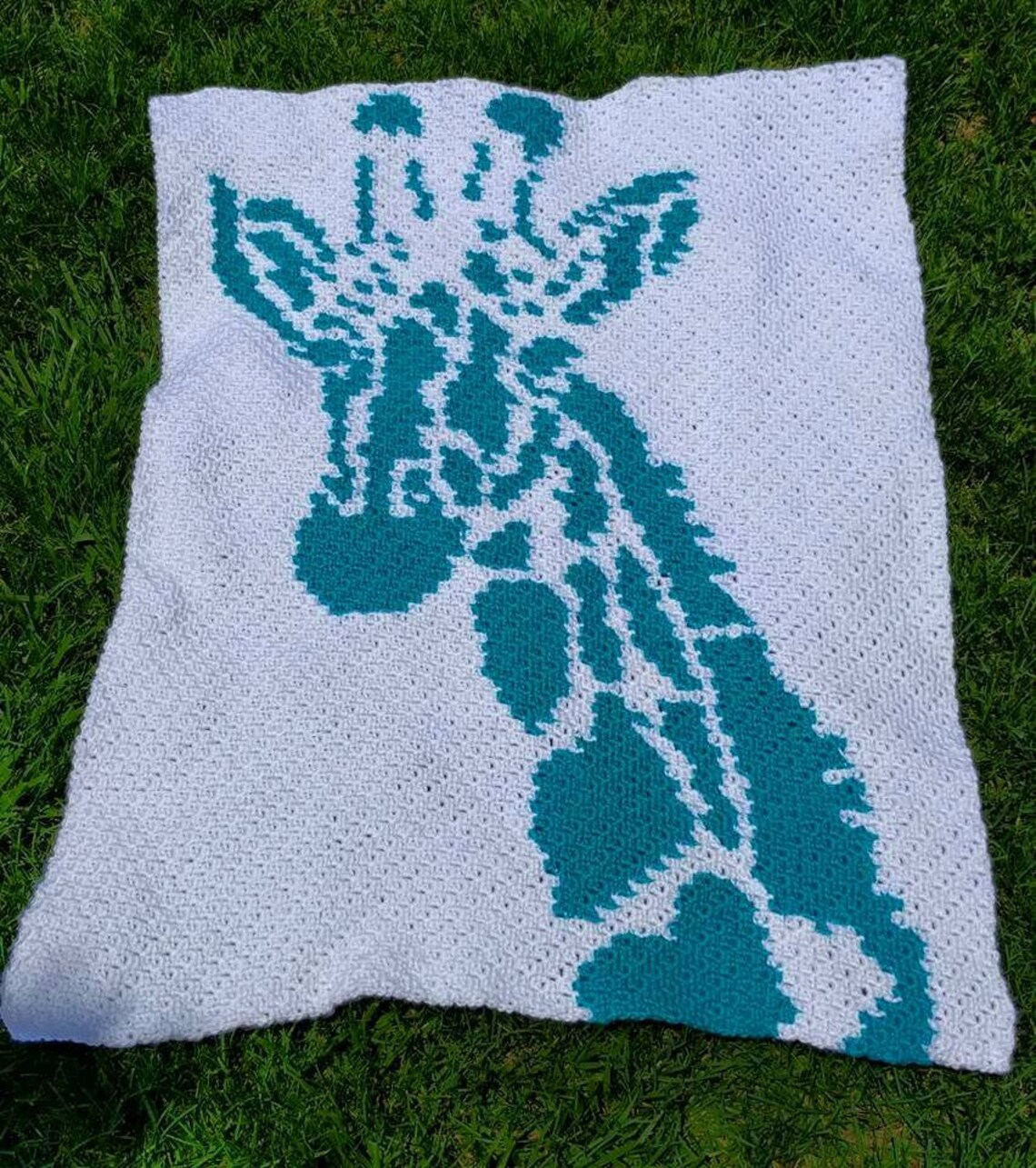 GIRAFFE C2C GRAPH Pattern With Row by Row Color Chart - Etsy