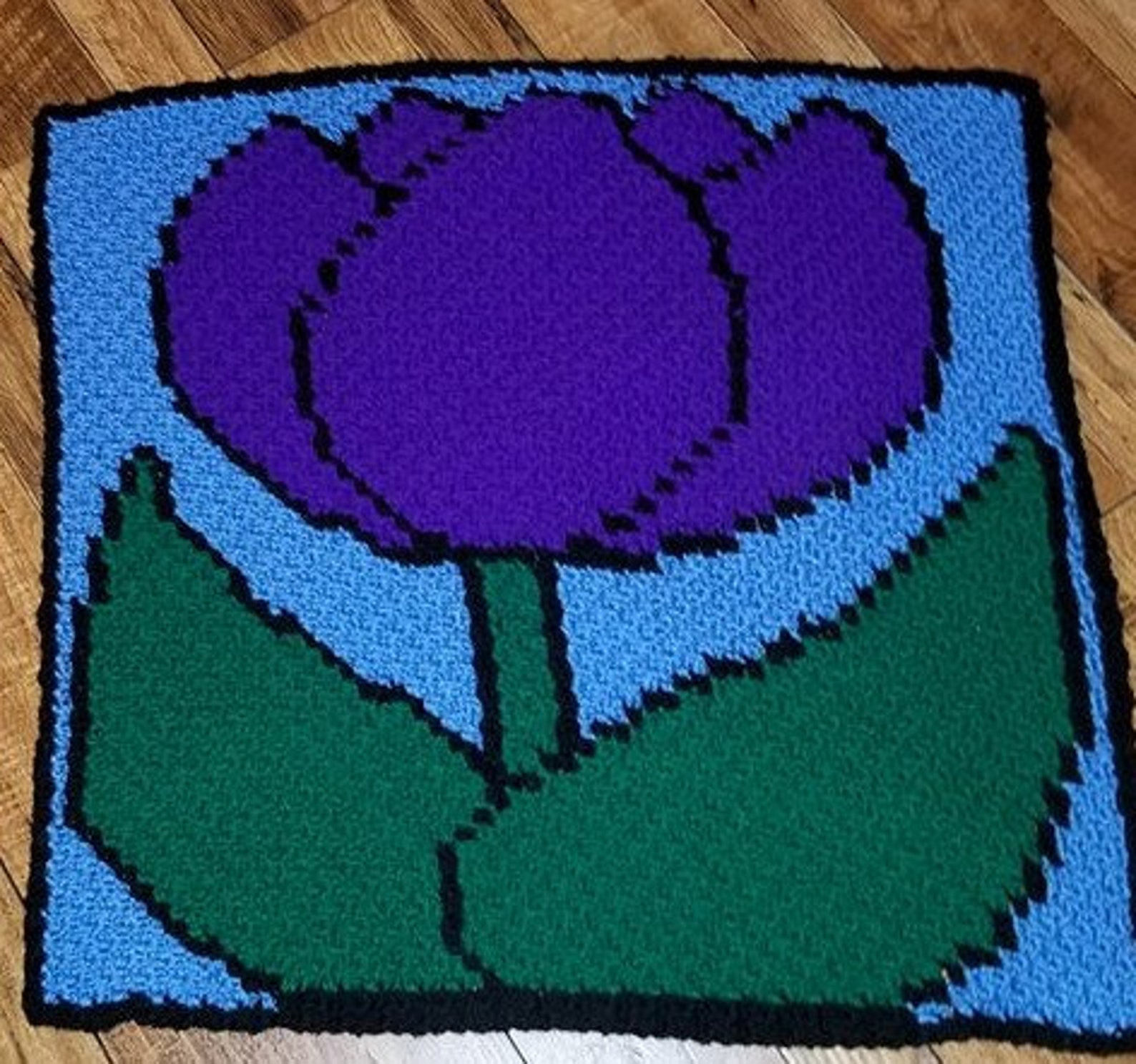 3 FLOWER C2C SQUARES Pattern. Each 59x59 Blocks. All Come With - Etsy