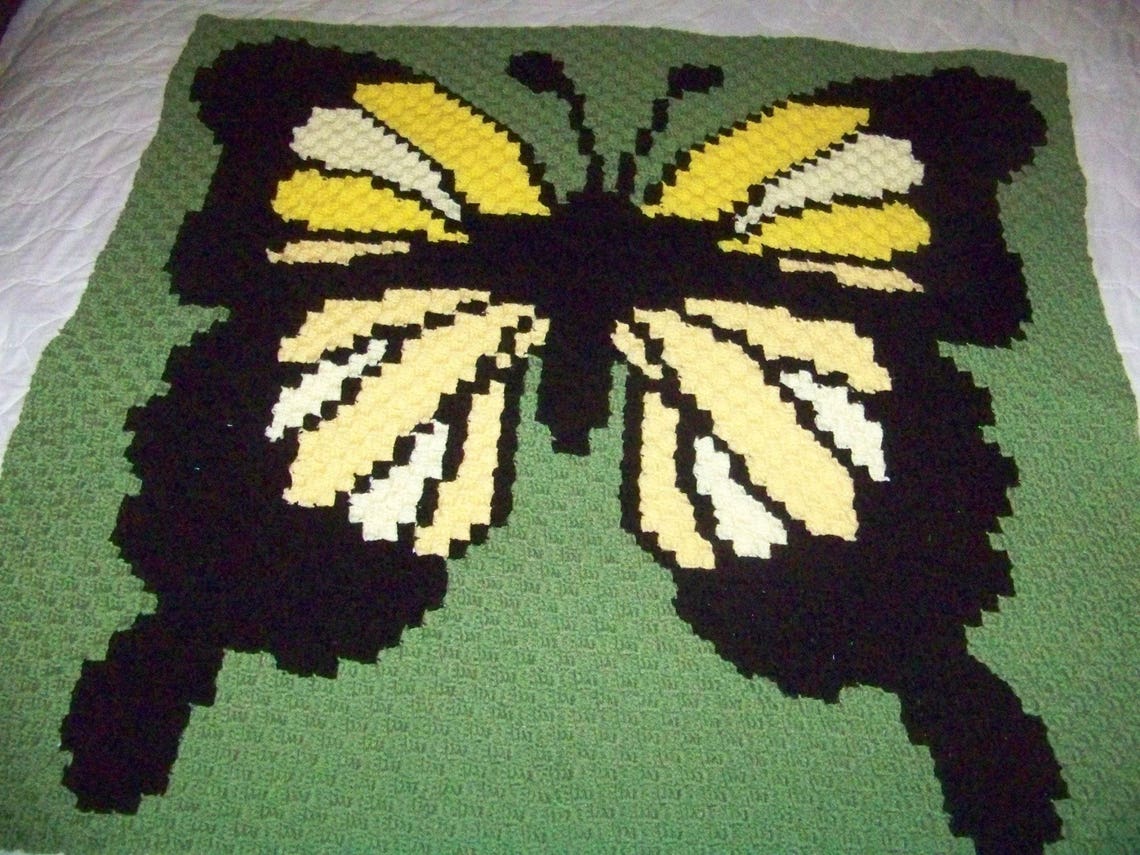 C2C BUTTERFLY GRAPH PATTERN | Etsy