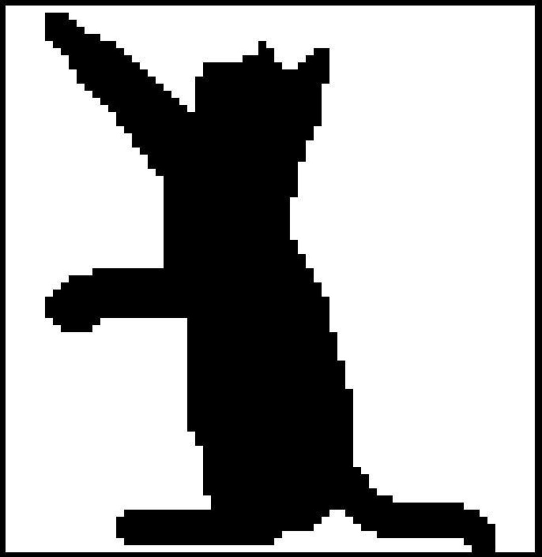 CAT SHADOW C2C Crochet Pattern With Row by Row Color Chart Instructions ...