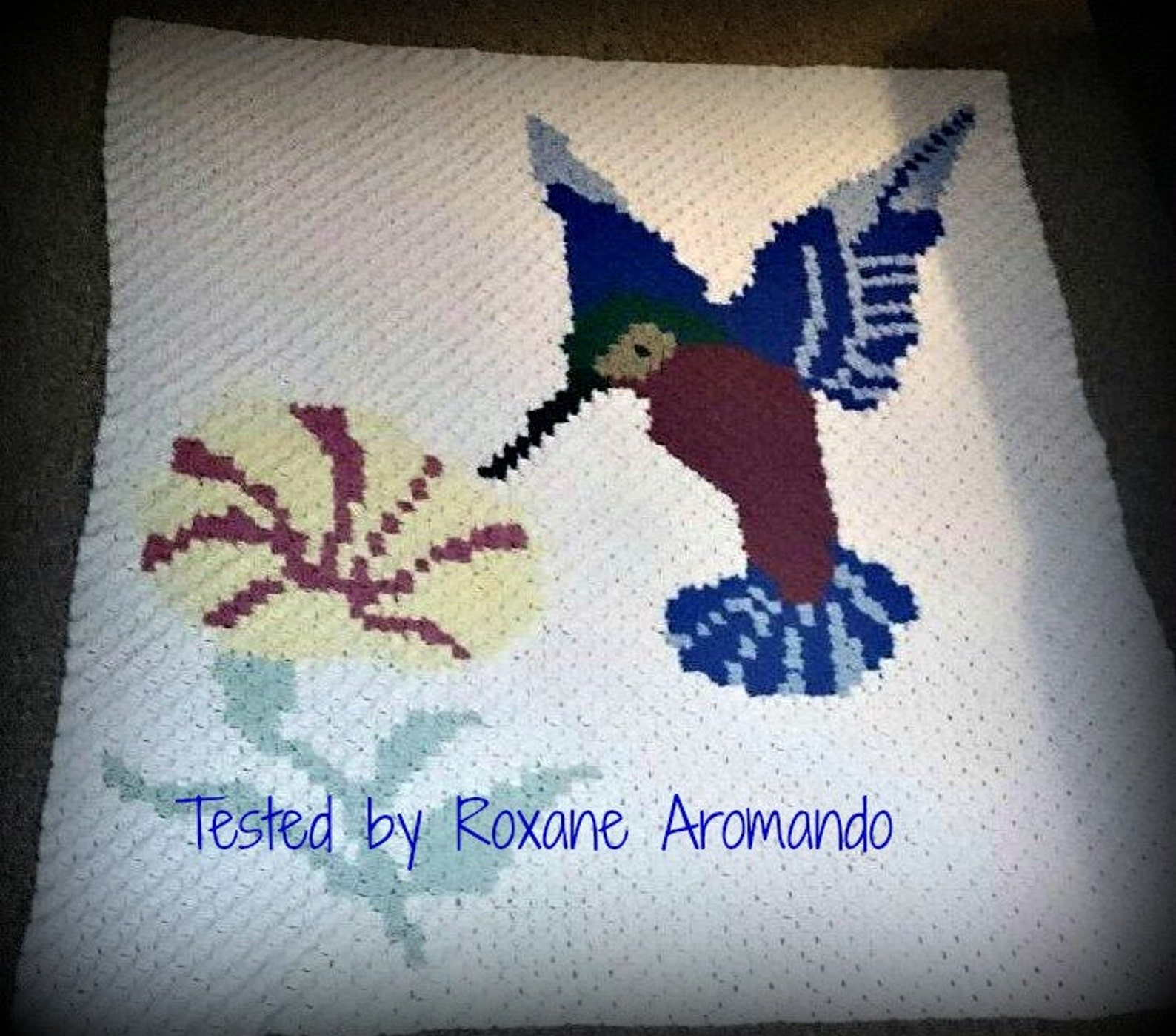 C2C Graph Hummingbird and Flower C2c Crochet Graph Pattern - Etsy
