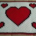 Hearts Small Throw C2c Crochet Graph Pattern With Row by Row Color ...