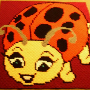 C2C PATTERN LADY BUG C2c Graph Pattern With Row by Row Color Chart ...