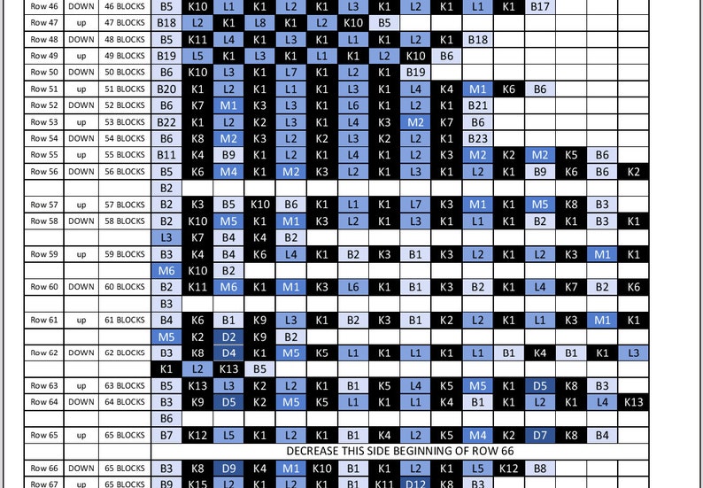 DOLPHIN Crochet C2C Graph Pattern With Row by Row Color Chart - Etsy