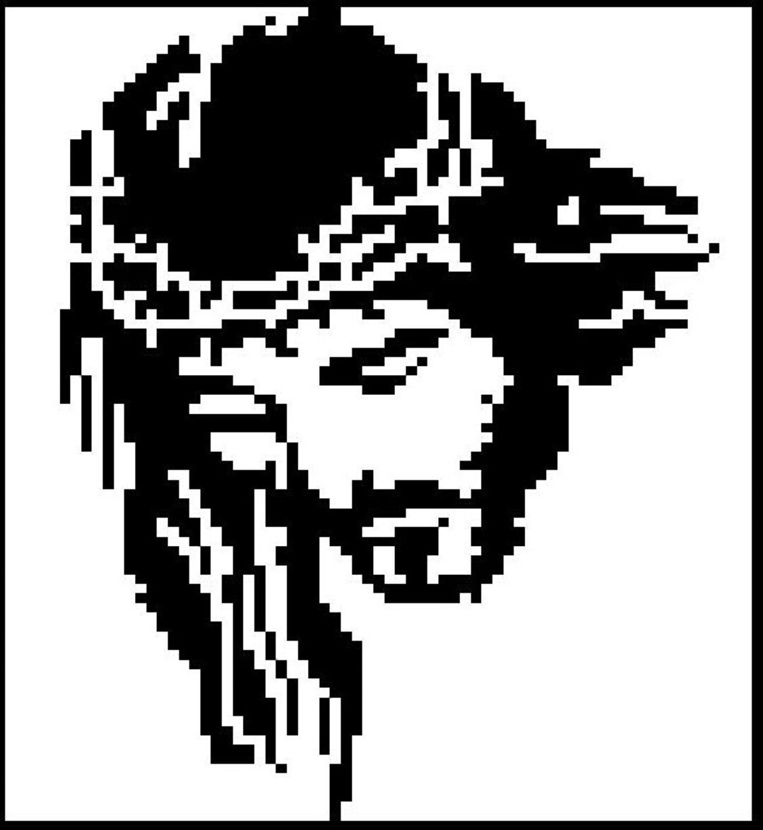 JESUS C2c Crochet Graph Pattern With Row by Row Color Chart ...