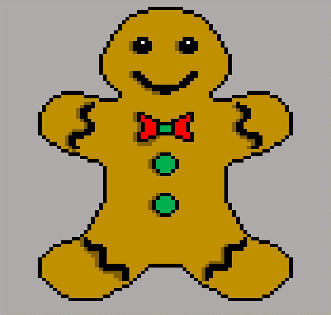 Gingerbread Man C2c Pattern - Etsy