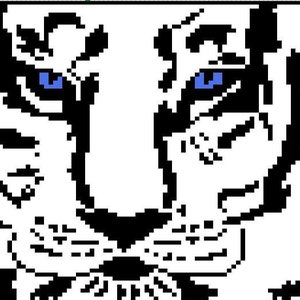 C2C Pattern WHITE TIGER C2C Graph Crochet Pattern Color Chart ...
