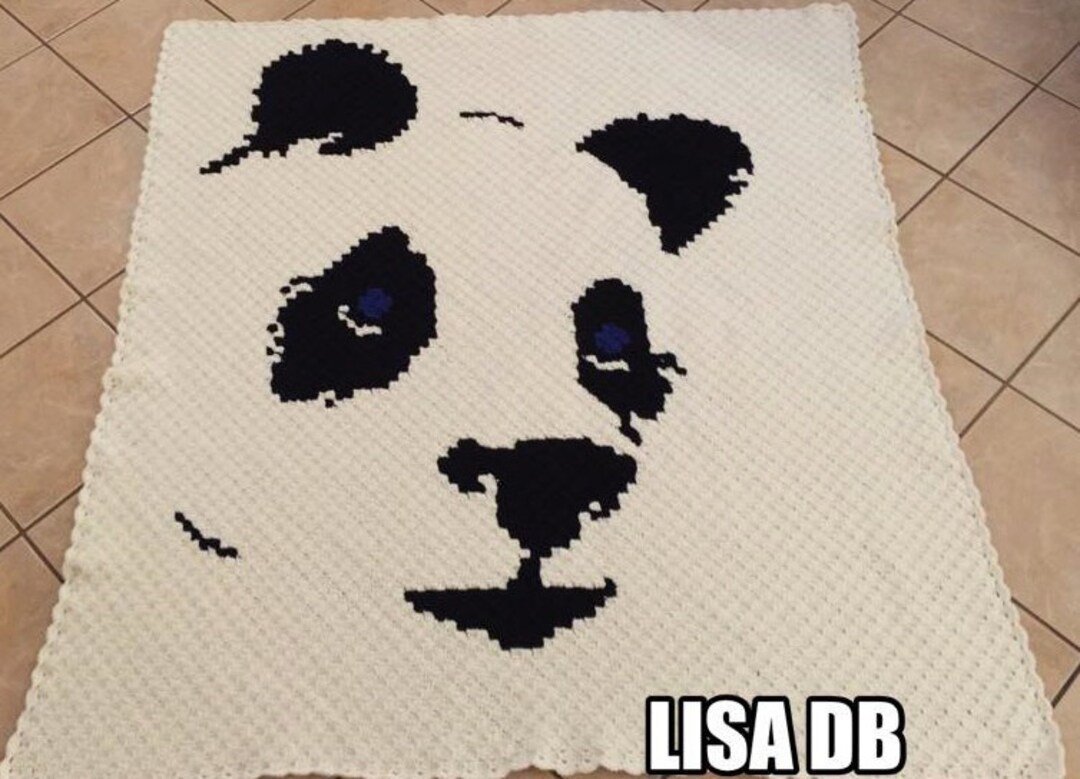 PANDA C2C Graph Pattern, Crochet C2c Pattern, C2c Graph, Crochet Graph ...