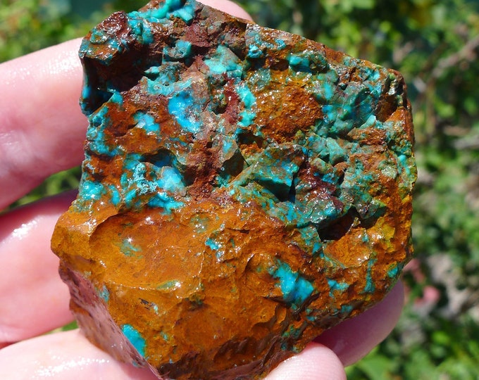 Australian Degrussa Chrysocolla Specimen, Gemstone With Mottled ...