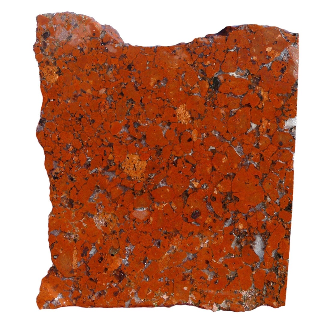Native Copper in Red Jasper Slab Thick Copper Rose Slab Kingstonite ...