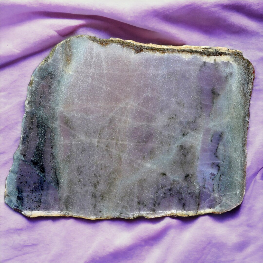 Purple Strombolite Slab Violet Spurrite Slice Gemstone Collector Stone ...
