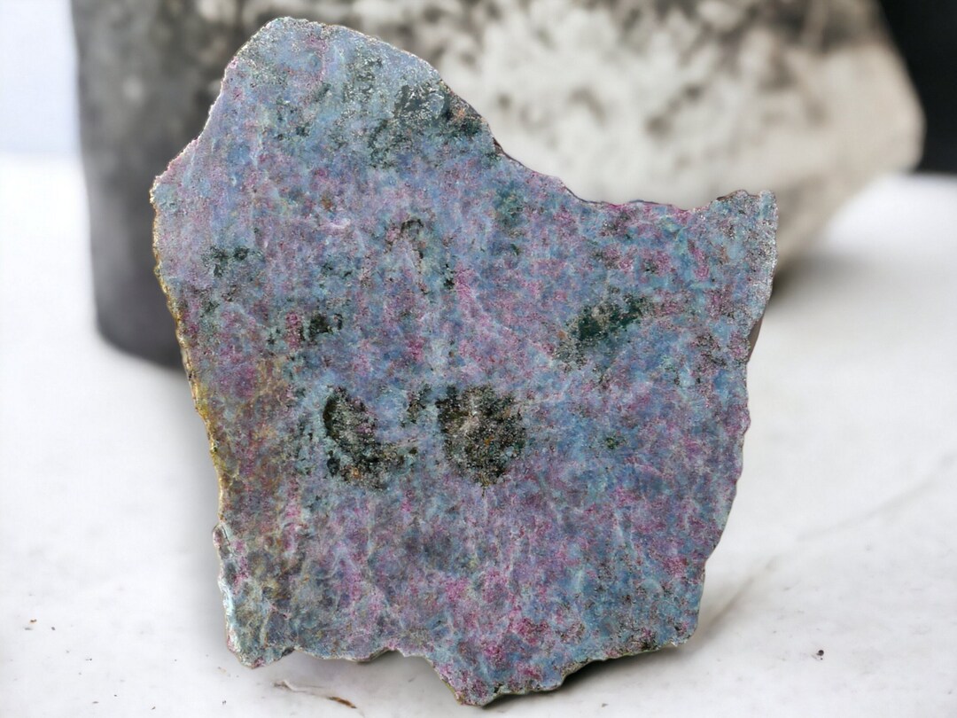 Ruby in Kyanite Lapidary Slab Ruby Kyanite Slice Collector Stone Supply ...