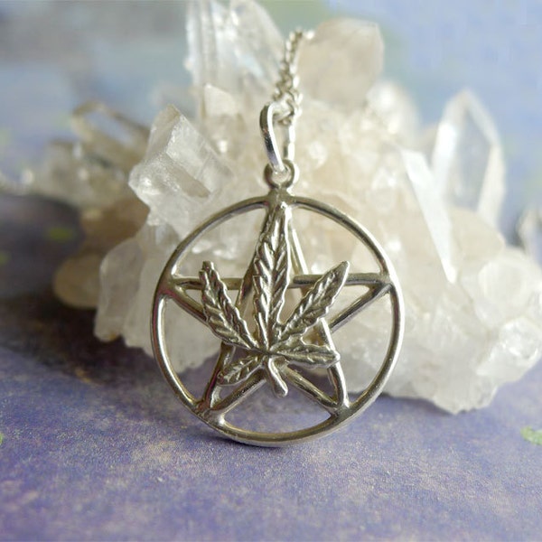 Pot Leaf Pendant - Etsy