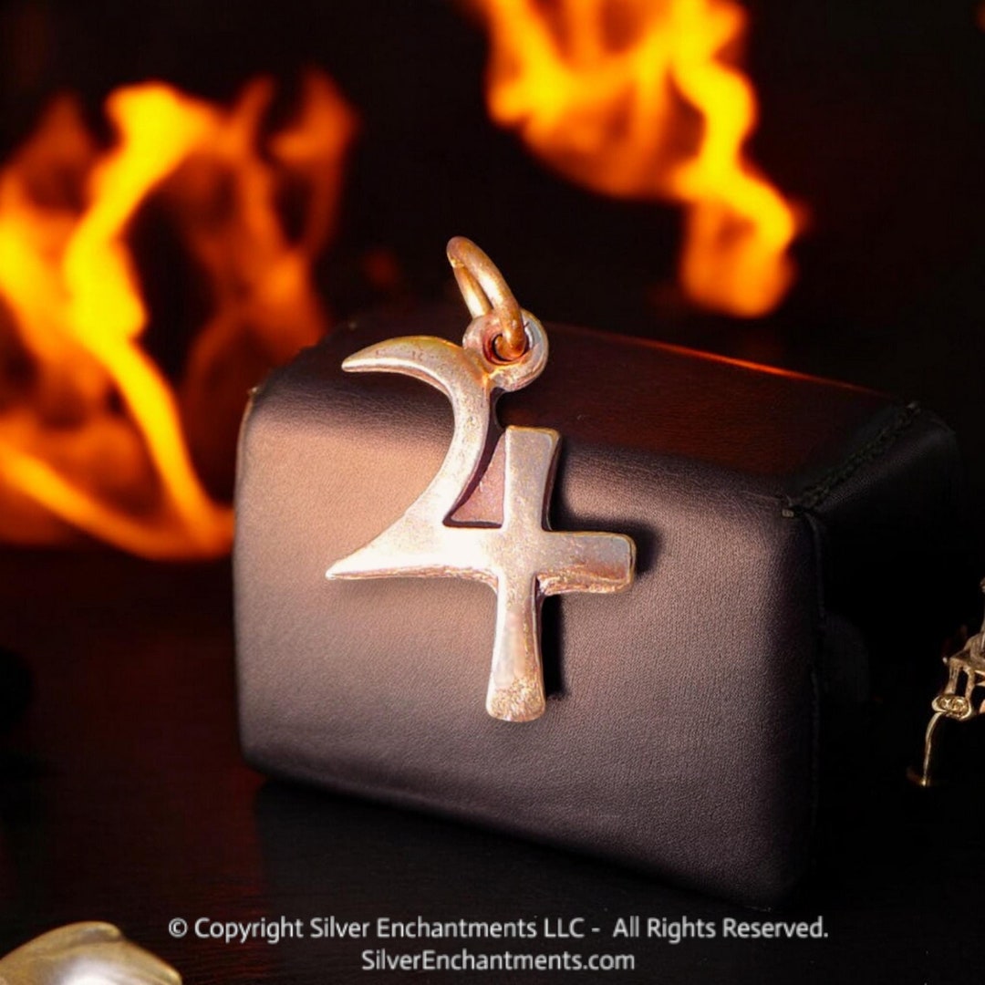 Jupiter Charm Pendant in Solid Copper Astrology Planet Glyph Zodiac ...