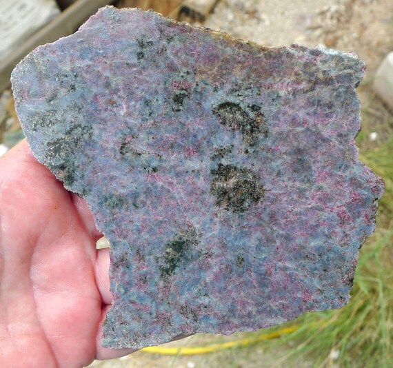 Ruby in Kyanite Slab Ruby Kyanite Slice Collector Stone - Etsy