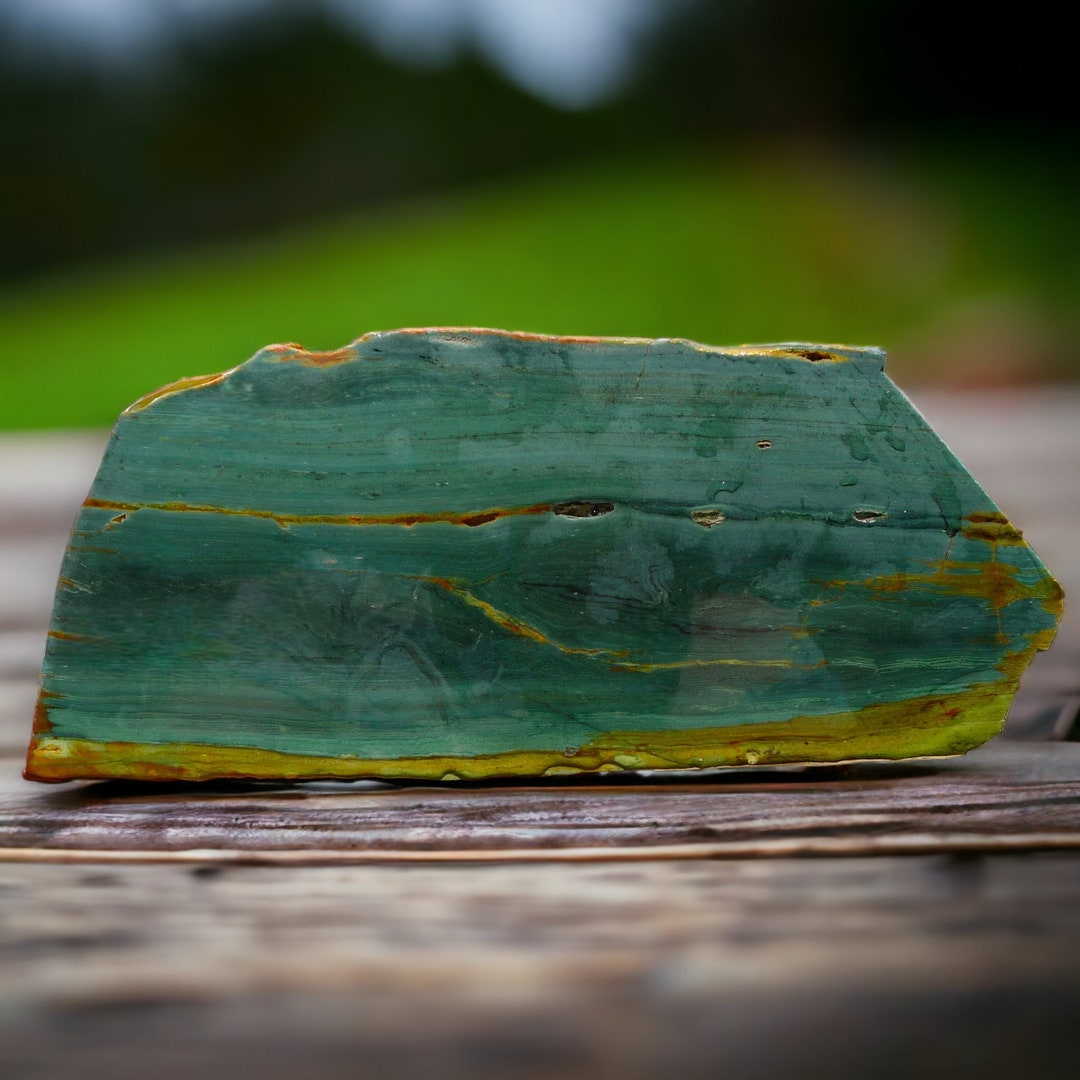 Gary Green Jasper Slab Larsonite Slice Lapidary Supply Freedom Jasper ...