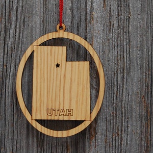 Utah State Ornament, Utah Wall Decor, Utah Gift for Traveler, Utah ...