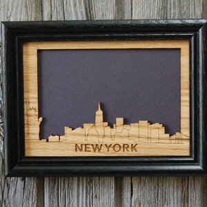 New York Frame - 8x10 Frame Holds 5x7 Photo - New York Skyline, New ...
